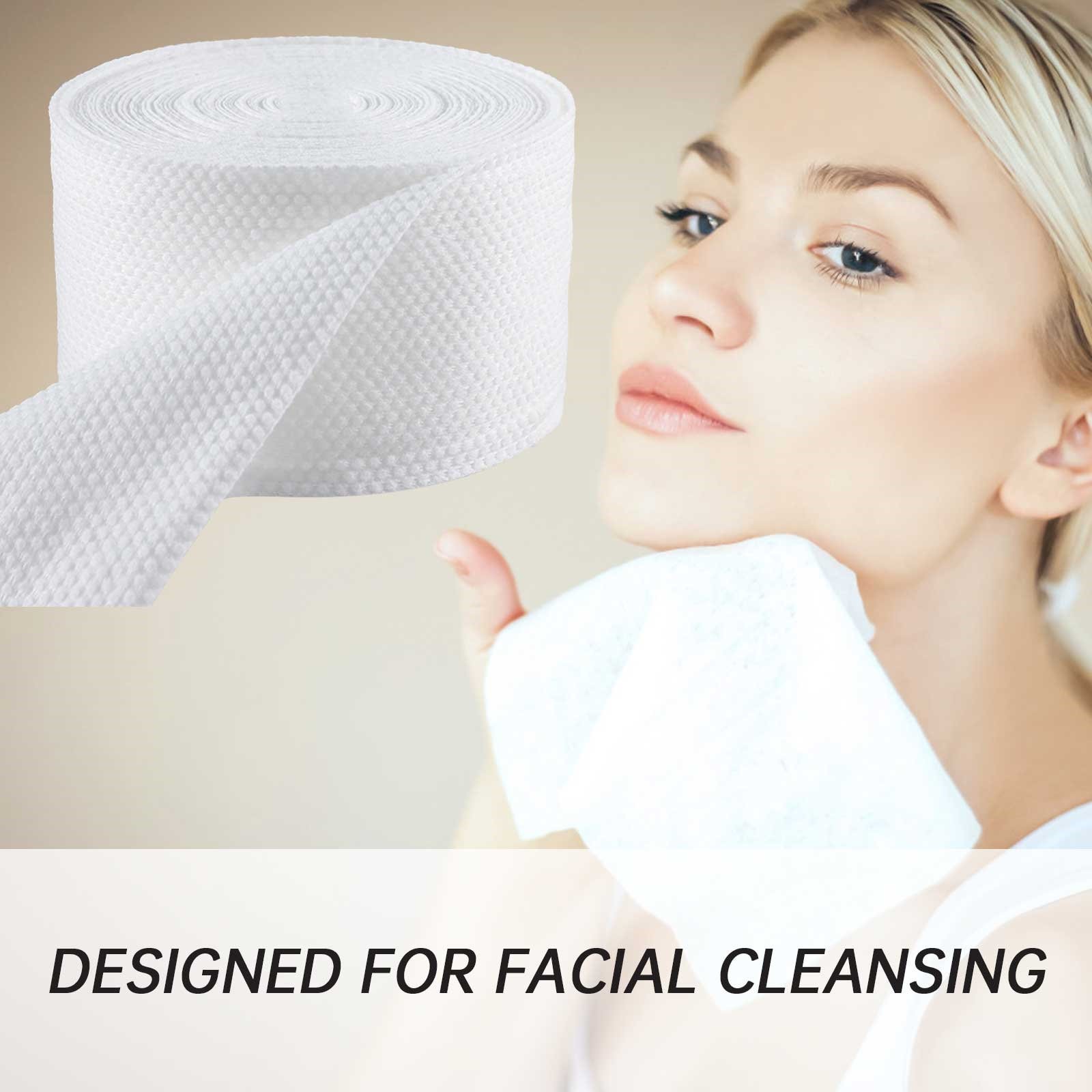 Leiity Disposable Face Towel Biodegradable Facial Tissue Unscented Baby ...